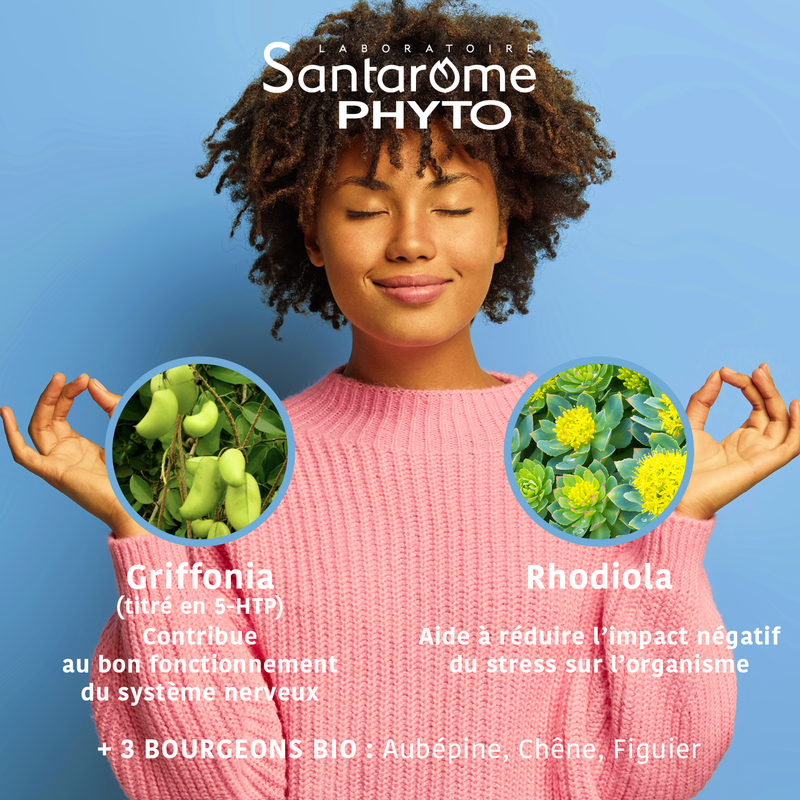 Griffonia Rhodiola - 30 gélules I 100% Bio | Santarome