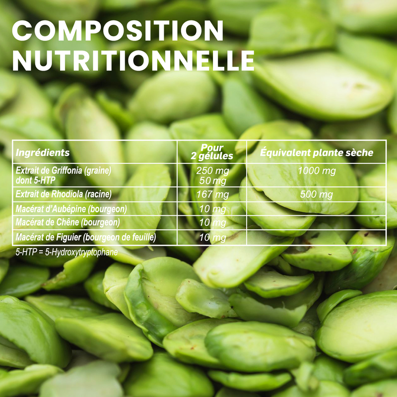 Griffonia Rhodiola - 30 gélules I 100% Bio | Santarome