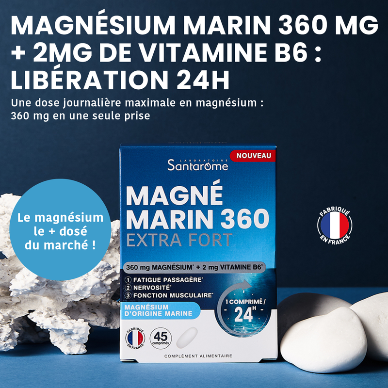 Magnésium Marin et Vitamine B6 | Santarome