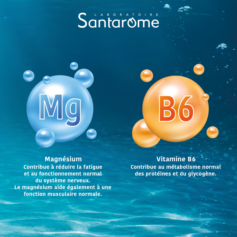 Magnésium Marin et Vitamine B6 | Santarome