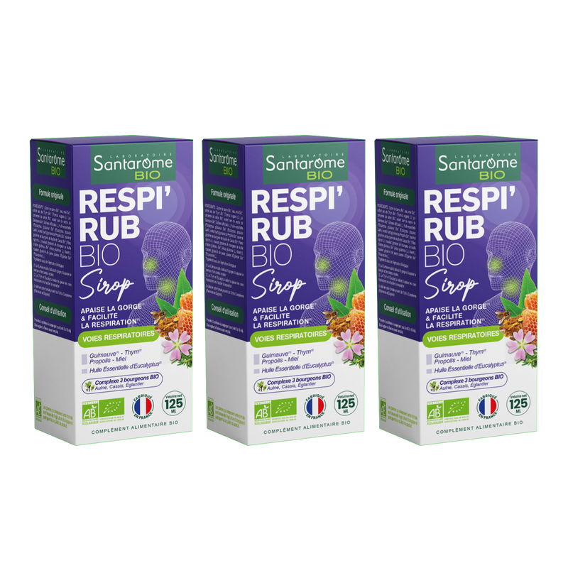 Acheter Respi'Rub Sirop Bio I 100% Bio | Santarome Bio