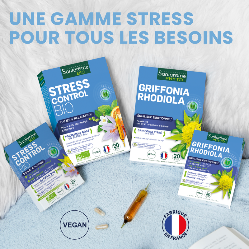 Acheter Stress Control Bio - 30 gélules I 100% Bio | Santarome