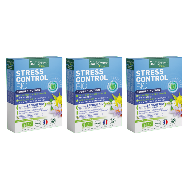 Acheter Stress Control Bio - 30 gélules I 100% Bio | Santarome Bio